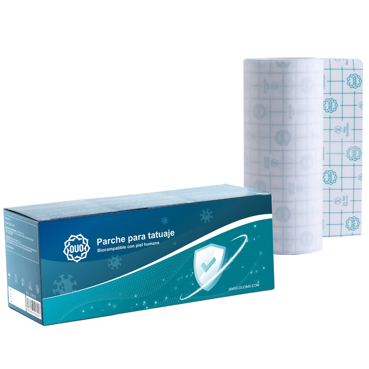 Parche Adhesivo Curación Tattoo OUO | Rollo Impermeable de 15 cm x 10
